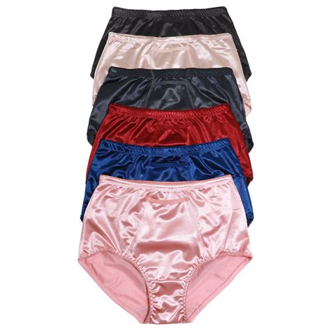 Angelina Classic High Waist Satin Briefs With Pocket Angelina Shop