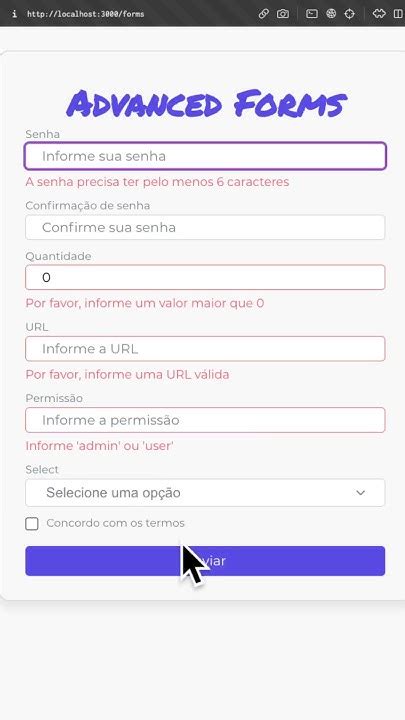 Reactjs Formulários AvanÇados Com Zod E React Hook Form Reactjs Typescript Frontend Youtube