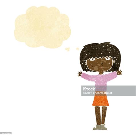 말풍선이 있는 여자 떠들어 암즈 항공 만화 캐릭터 귀여운에 대한 스톡 벡터 아트 및 기타 이미지 귀여운 기이함 낙서