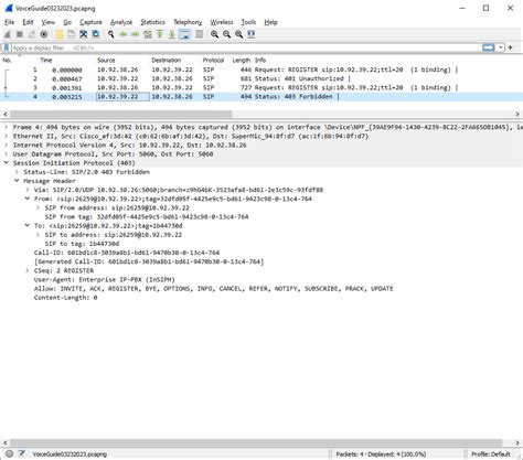 register sip extension error general voiceguide