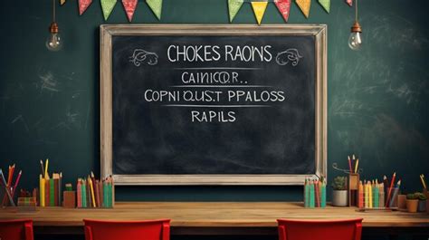 Chalkboard With Classroom Rules Background Premium Ai Generated Image