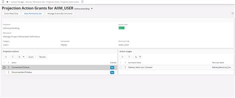 Manage Projection Grants Technical Documentation For Ifs Cloud