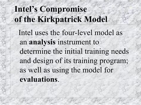 Kirkpatrick Evaluation Model Ppt