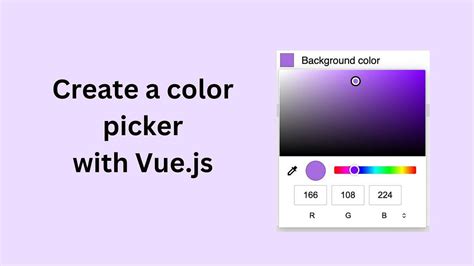 Create A Color Picker With Vuejs Michael Hoffmann