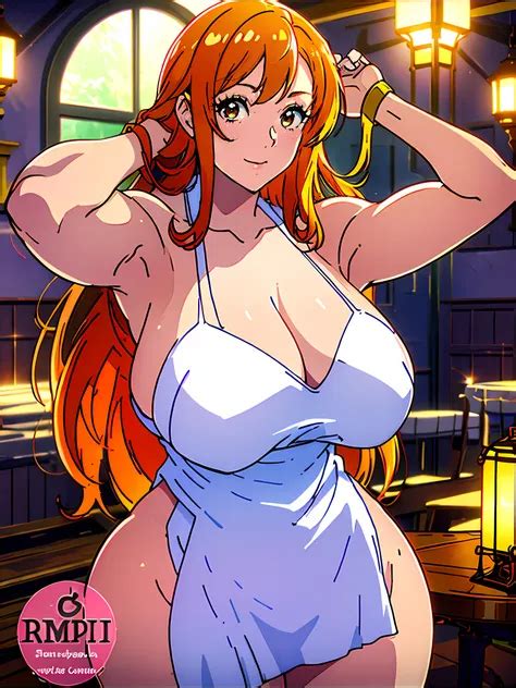 Nami From One Piecevery Light Orange And Yellowish Haired Girl