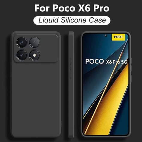 Poco X Pro G Case Square Liquid Silicone Camera Lens Protector Phone Case For Xiaomi Poco X X
