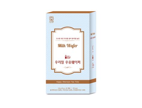 우리밀 우유웨이퍼 144g 8g X 18개입 에코마켓 아임에코몰