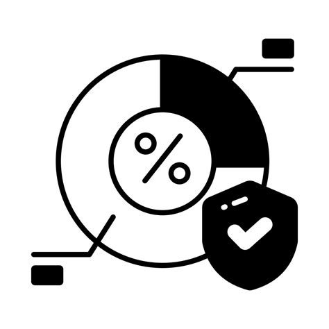 pie chart with protection shield showing concept vector of secure data analysis 27373933 vector
