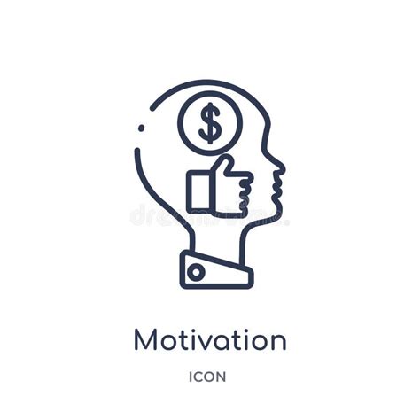 Linear Motivation Icon From Marketing Outline Collection Thin Line Motivation Icon Isolated On