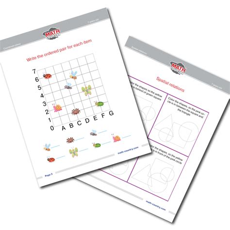Spatial Relations Patterns Math Worksheets Grades 2 3 Age 7 Math Country