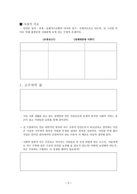 인권과 사회 소수자 인권 사회과학