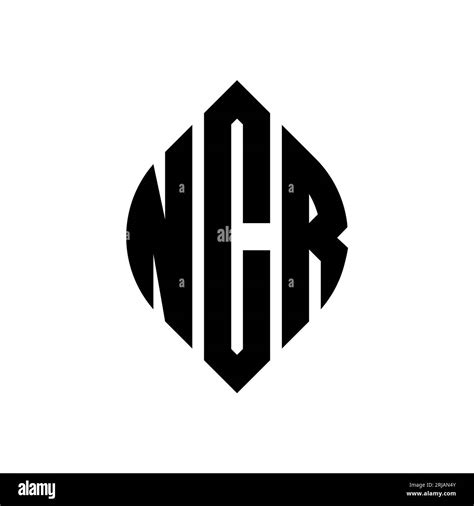 Ncr Circle Letter Logo Design With Circle And Ellipse Shape Ncr Ellipse Letters With
