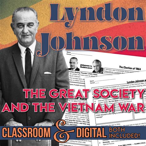 Lyndon Johnson And The Great Society And The Vietnam War Presentation
