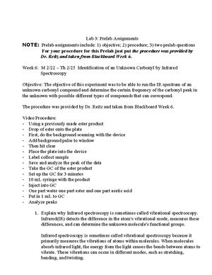Experiment 2 Lab 2 Separation Methods Experiment 2 Separation Methods Date Of Submission