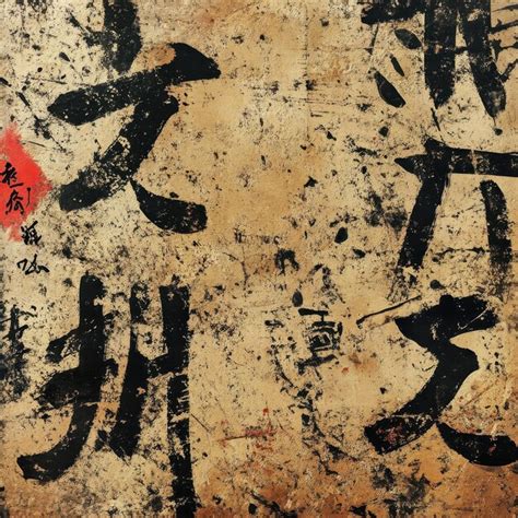 Japanese Kanji Calligraphy Patterns Texture Background Premium Ai Generated Image