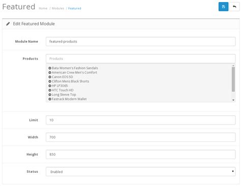 Deletion Of Opencart Featured Products Homepage Module Stack Overflow