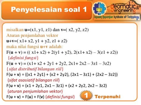 Contoh Soal Matriks Transformasi Linear Bakti Soal