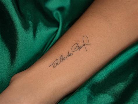 Signature Tattoo Located On The Wrist