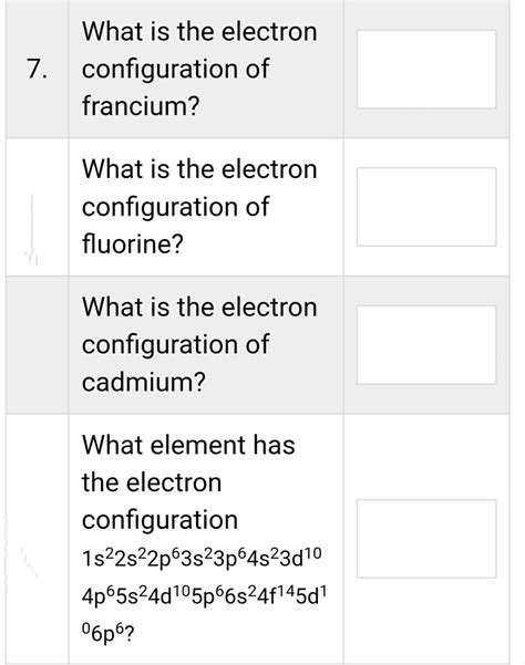 Answered What Is The Electron 7 Configuration… Bartleby