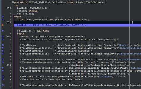 Ler XML Baixado Do Site Do Provedor ISSNet Com O Componente NFSeX ACBrNFSe Projeto ACBr
