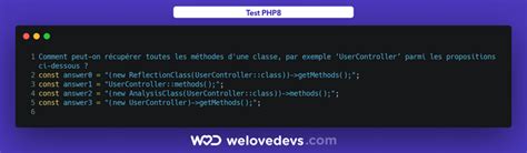 Comment récupérer toutes les méthodes d une classe en PHP