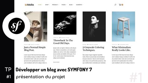 apprendre symfony Présentation du projet Développer un blog de A à Z YouTube