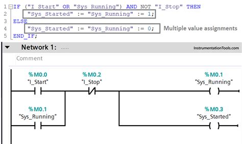 Value Assignments In Scl Language Single Multiple Combined