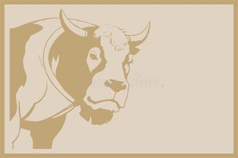 испанский бык иллюстрация животных рисунок для украшения стен в стиле минимализма Иллюстрация