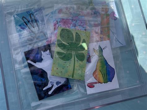 Mini Art Prints Set Of 4 2x3 Mini Mystery Prints Random Tiny Art