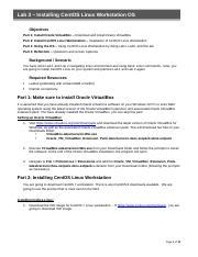 CentOS Linux Workstation Installation Guide Course Hero