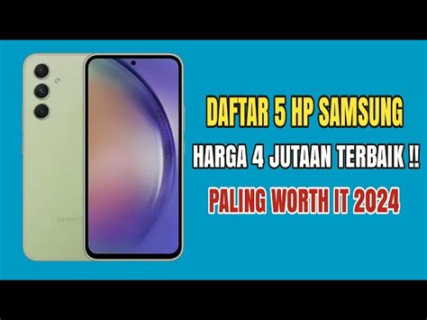 Rekomendasi Terbaik Hp Samsung Jutaan Pilihan Cerdas Untuk Smartphone Berkualitas