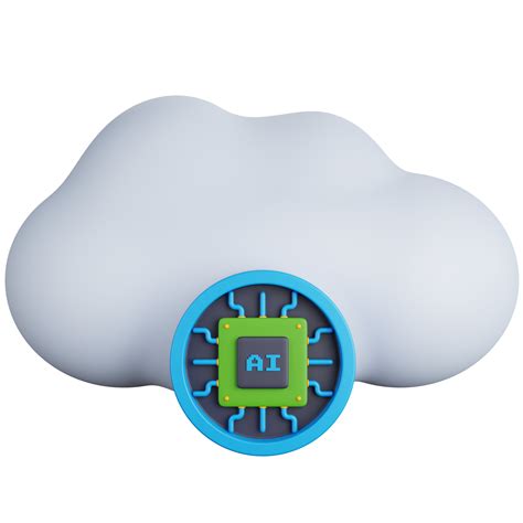 3d Icon Illustration Cloud With Chip Ai 20575842 Png