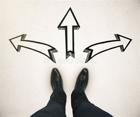 Different Direction Feet And Arrows Stock Image Image Of Creative Doodle 72840659