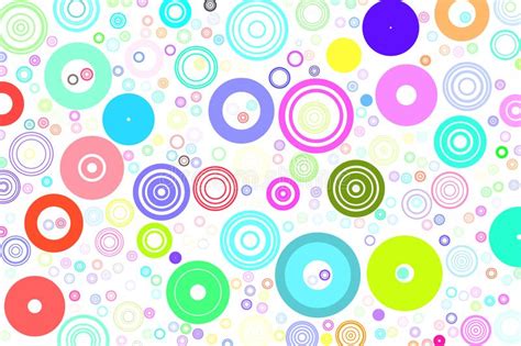 Modern Geometrical Circles Bubbles Sphere Or Ellipses Background Pattern Abstract Shape