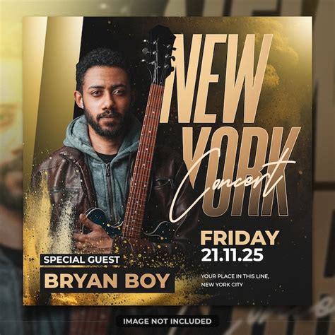 Premium Psd New York Music Festival Event Flyer