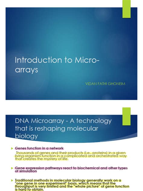 Microarrays Technology 1 Pdf Dna Microarray Oligonucleotide