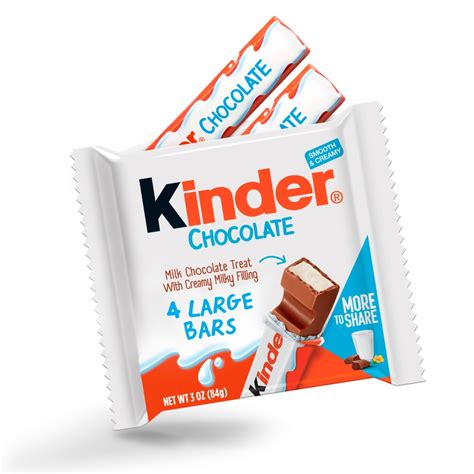 Kinder Chocolate Milk Chocolate Bar With Creamy Milky Filling
