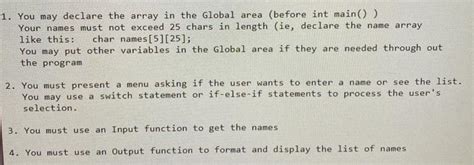 Solved Write Program In C Code