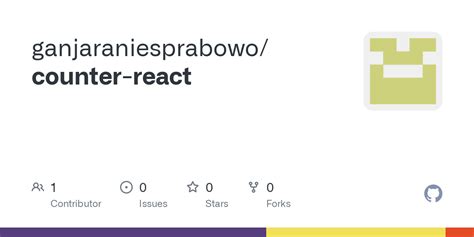 Github Ganjaraniesprabowo Counter React