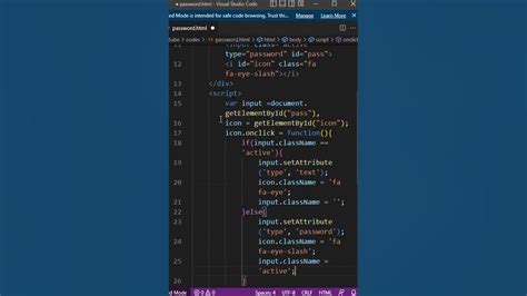 Show And Hide Password Html Css Javascript Youtube