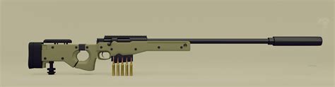 Accuracy International Awm L115a3 Sniper Rifle Focused Critiques Blender Artists Community