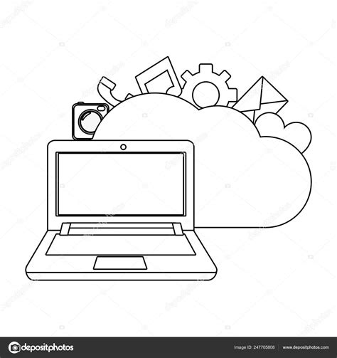 Tecnología Informática Dibujos Animados Vector De Stock Por ©stockgiu 247705808