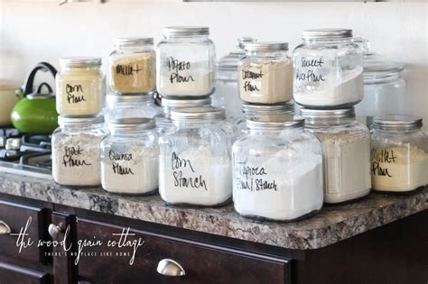 How I Organize Our Baking Canisters