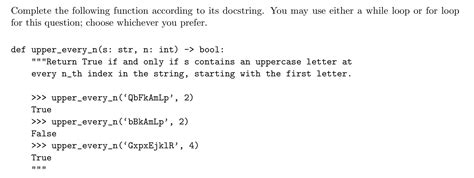 solved complete the following function according to its