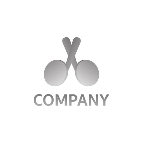 교차 Tws 이어폰 아이콘 그림 로고 디자인 템플릿 흰색 배경 회색 그라데이션 개체 색상 간단한 로고 개념 그림 마크 로고 타입에 고립 프리미엄 벡터