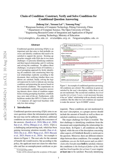Pdf Chain Of Condition Construct Verify And Solve Conditions For