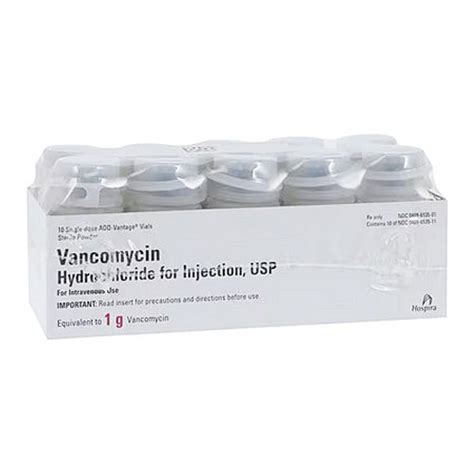 Vancomycin 1 Gram Injection Treat Severe Infections — Mountainside Medical