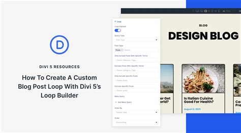 How To Create A Custom Blog Post Loop With Divi 5s Loop Builder