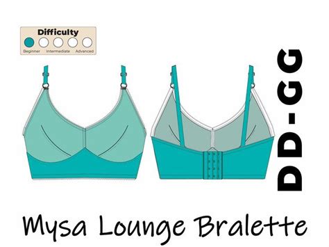 Plus Size Bra Pattern Jane Sizes 24 28 Wireless Bra Pattern Non Stretch Bra Pattern Foam Bra