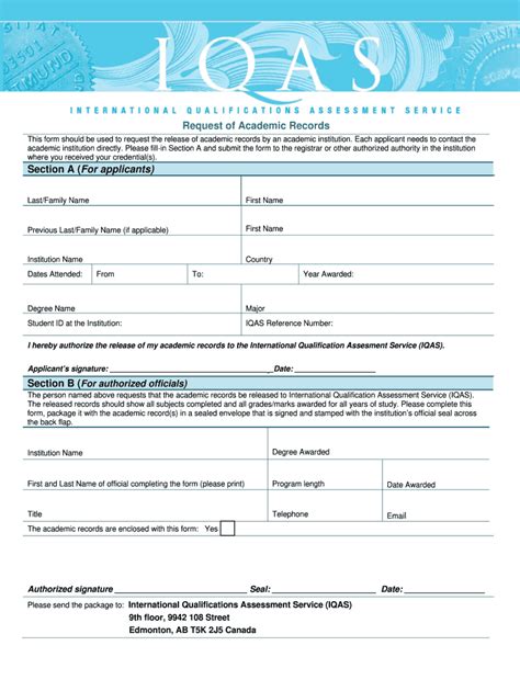 Iqas Academic Request Form Fill Out And Sign Online Dochub